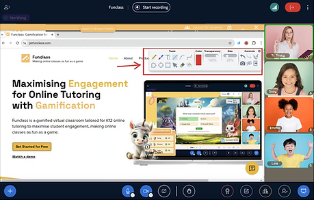 Funclass: Gamification for Engaging Online Classes